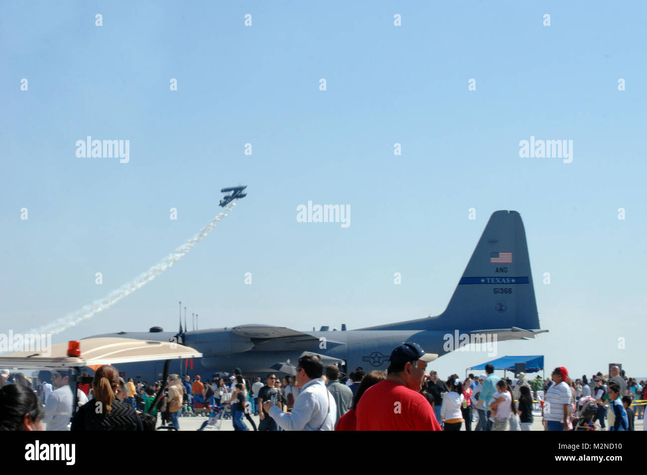 C130 w Plane Background by Texas Military Department Stock Photo - Alamy