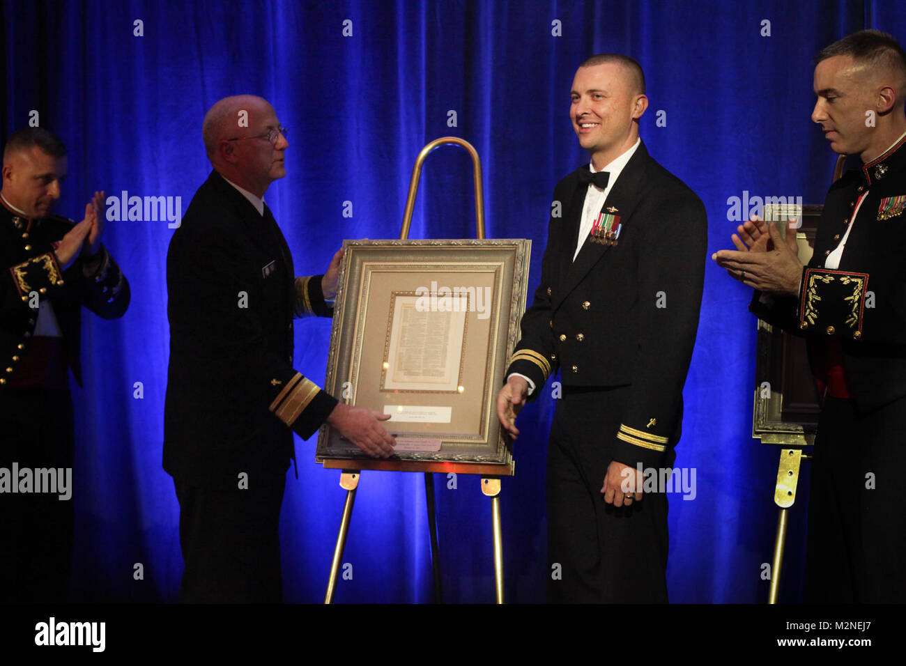 NEW YORK -- Lt. Robert D. Johnson, 5th Battalion, 10th Marine Regiment ...
