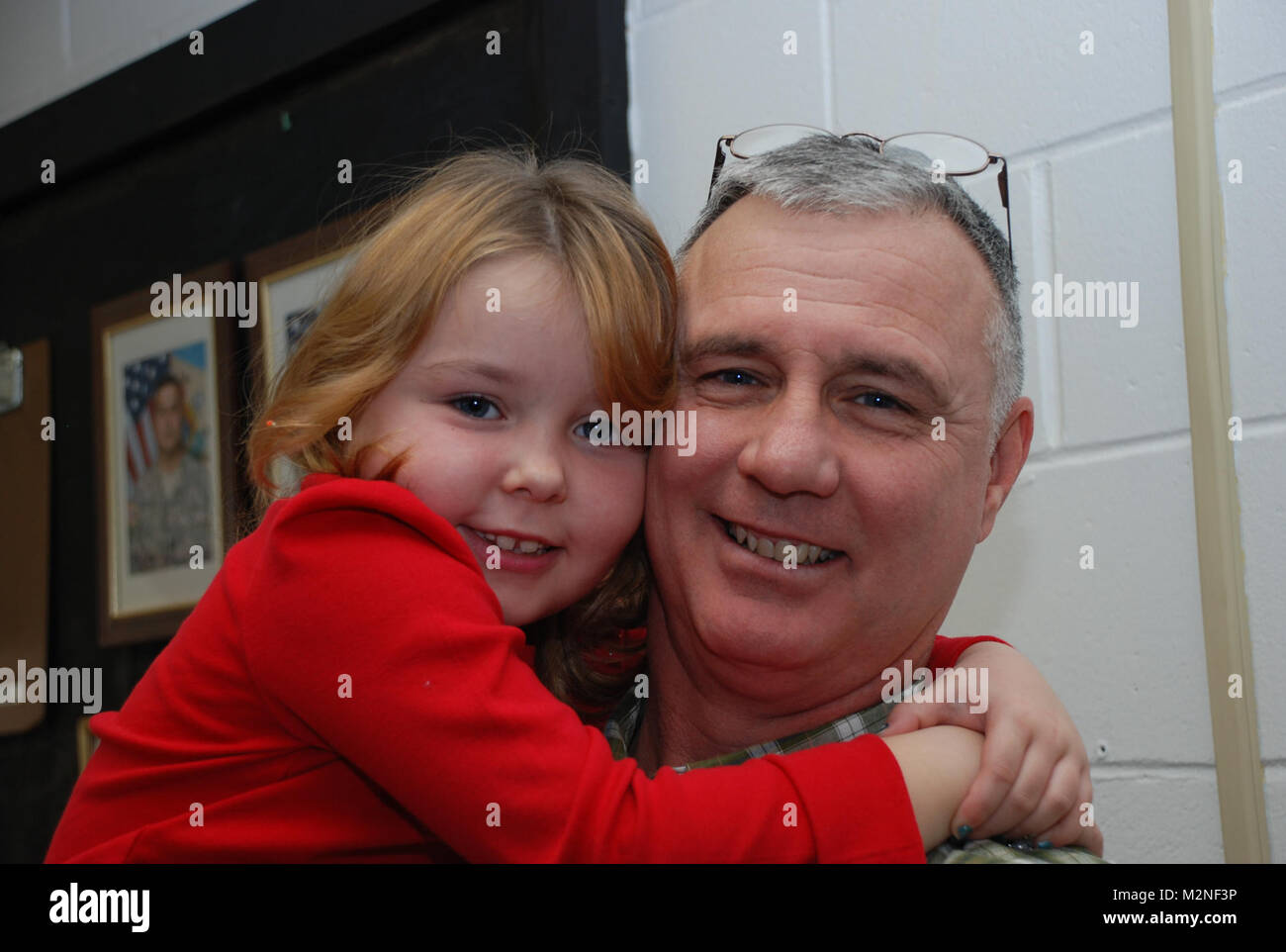 Big Hug by Delaware National Guard Stock Photo - Alamy