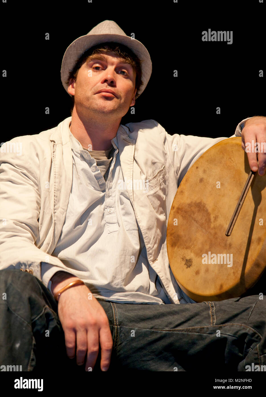 Bodhran player hi-res stock photography and images - Alamy