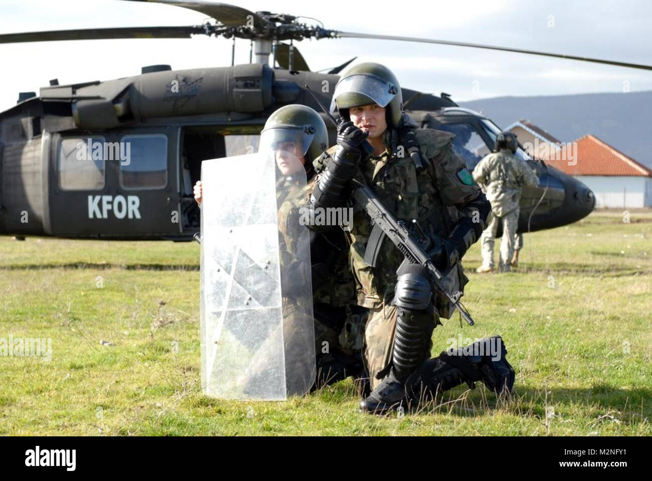 Polish 1st Lt. Krystof Stania, platoon commander, Polish Coy ...