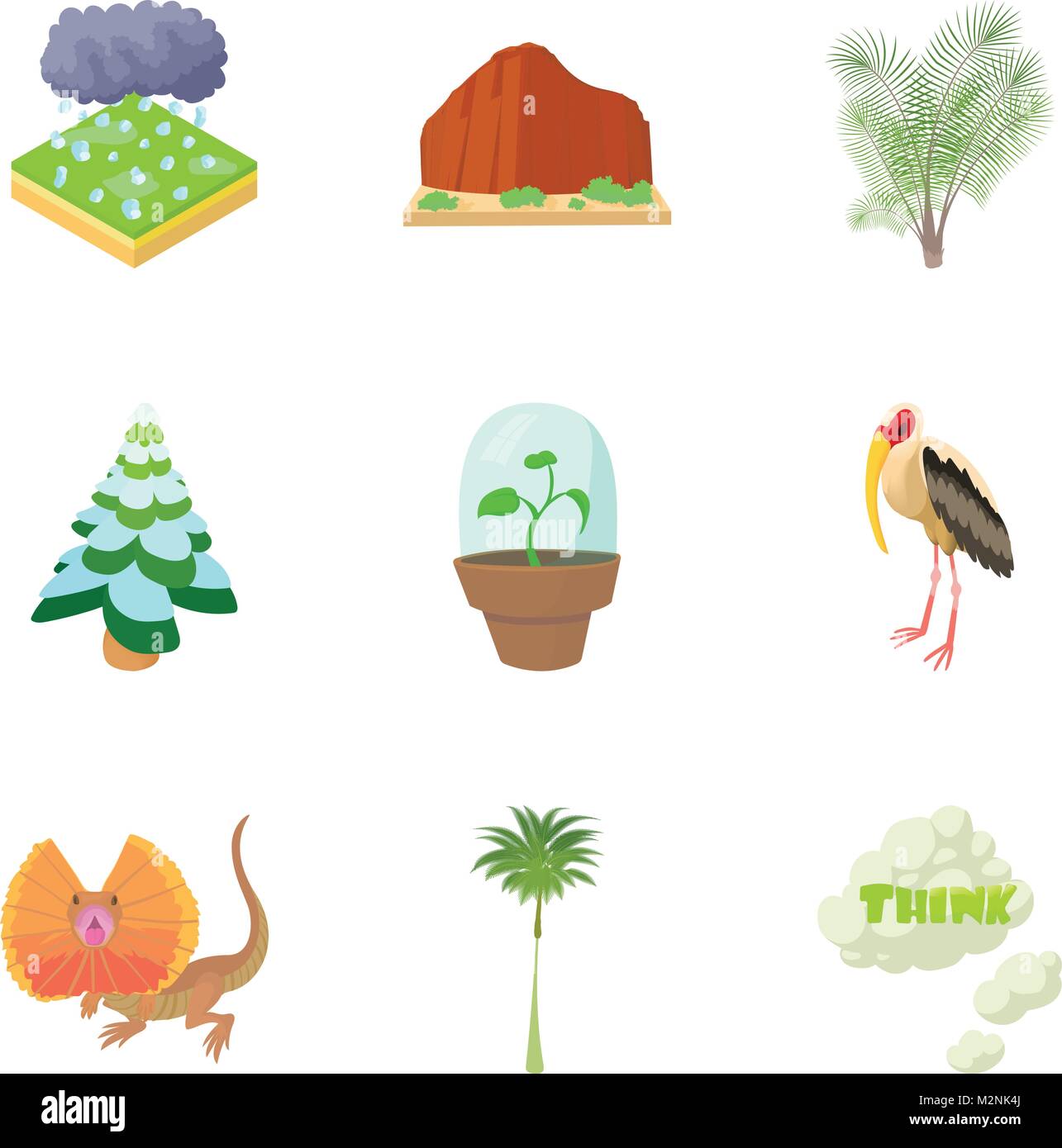 Original icons set, cartoon style Stock Vector Image & Art - Alamy