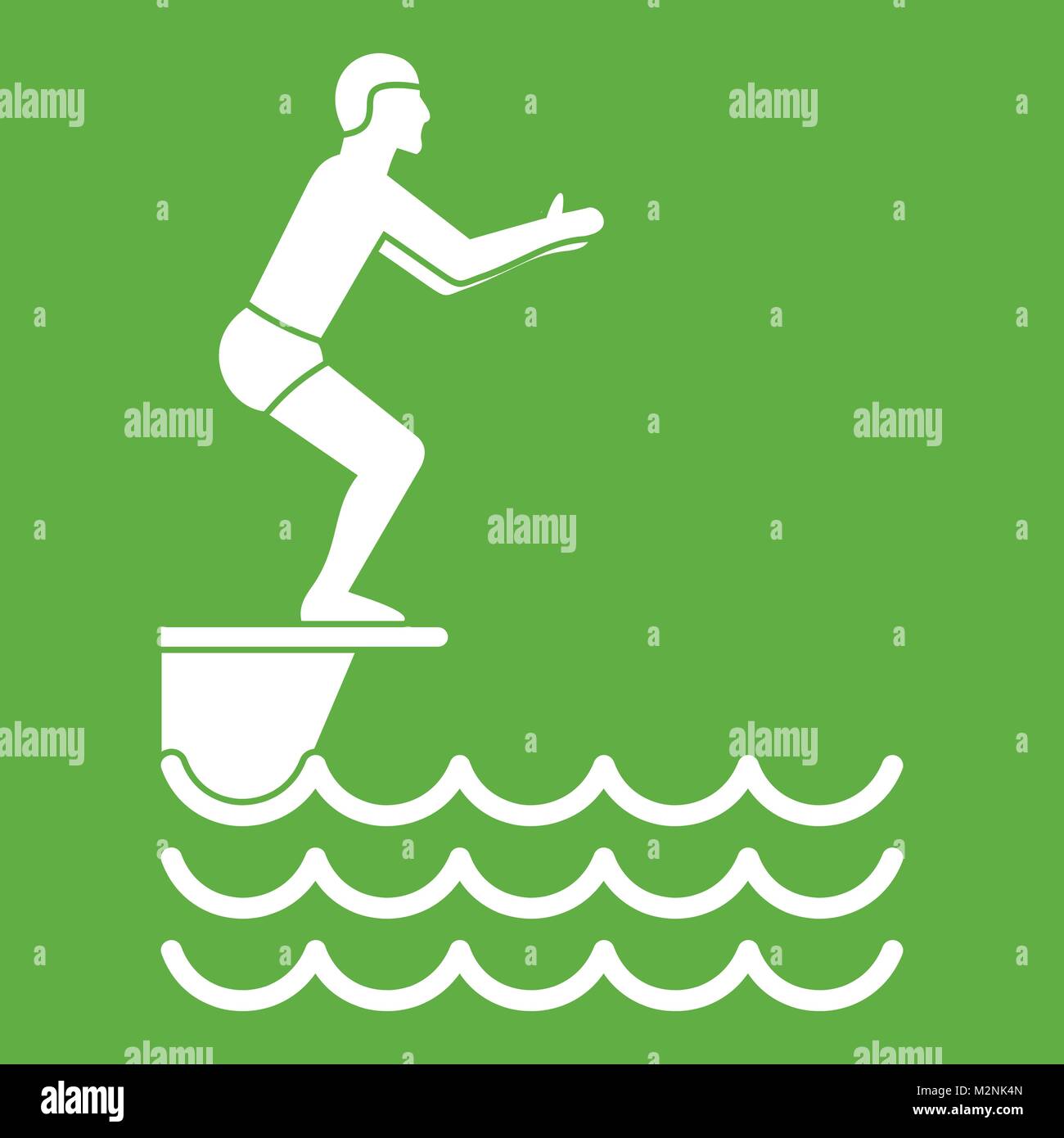 Standing diving Stock Vector Images - Alamy