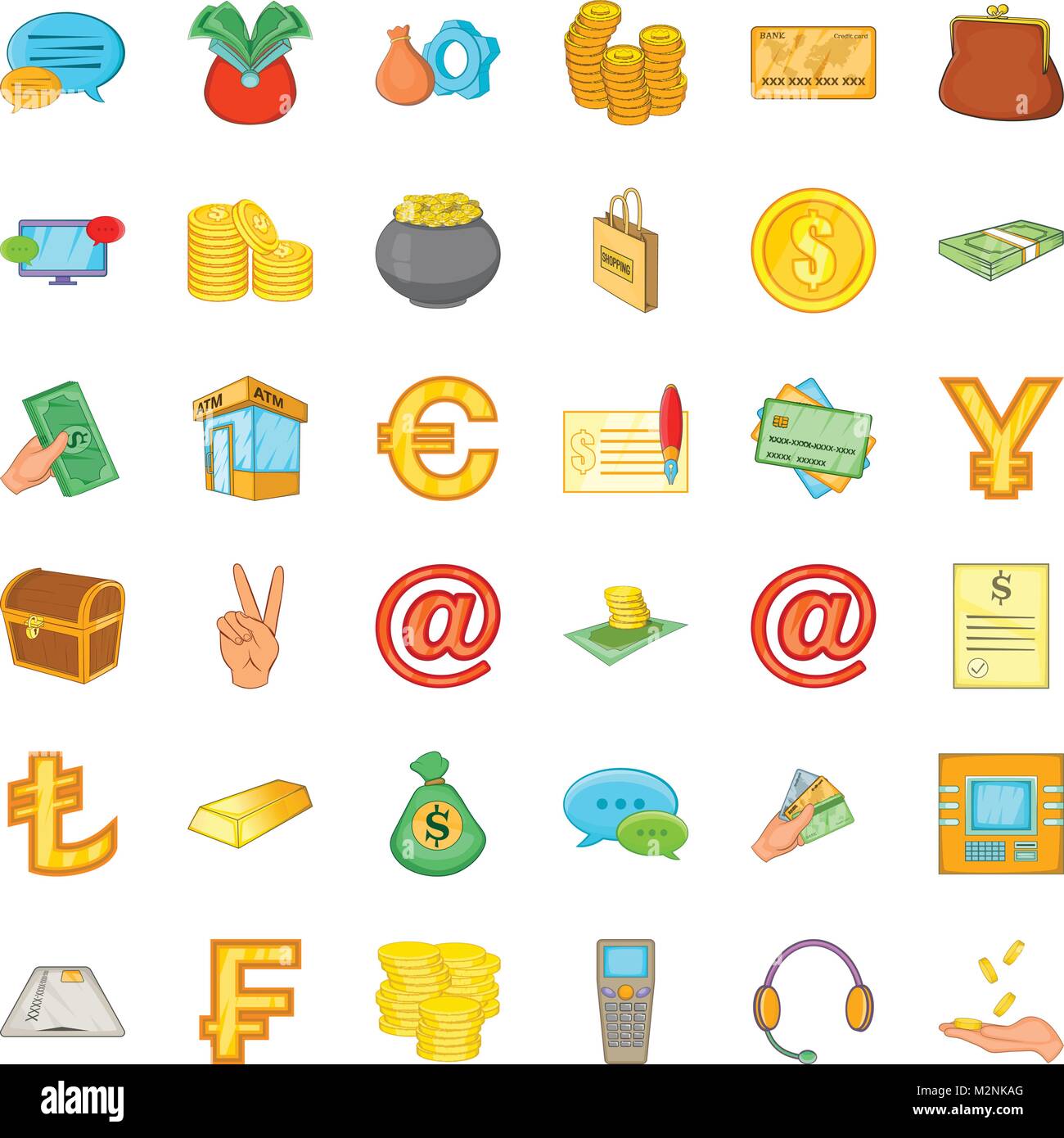 Change purse icons set, cartoon style Stock Vector Image & Art - Alamy