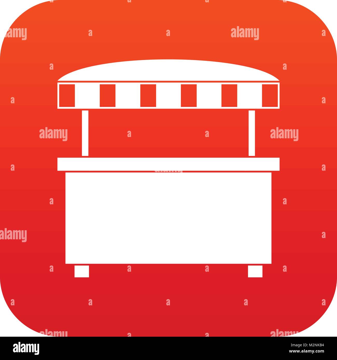Street stall with awning icon digital red Stock Vector Image & Art - Alamy