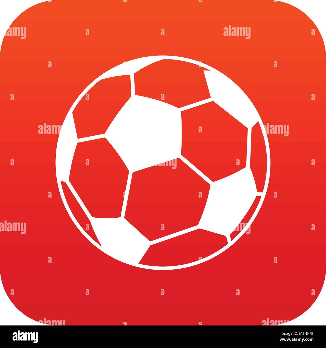 Soccer ball icon digital red Stock Vector Image & Art - Alamy