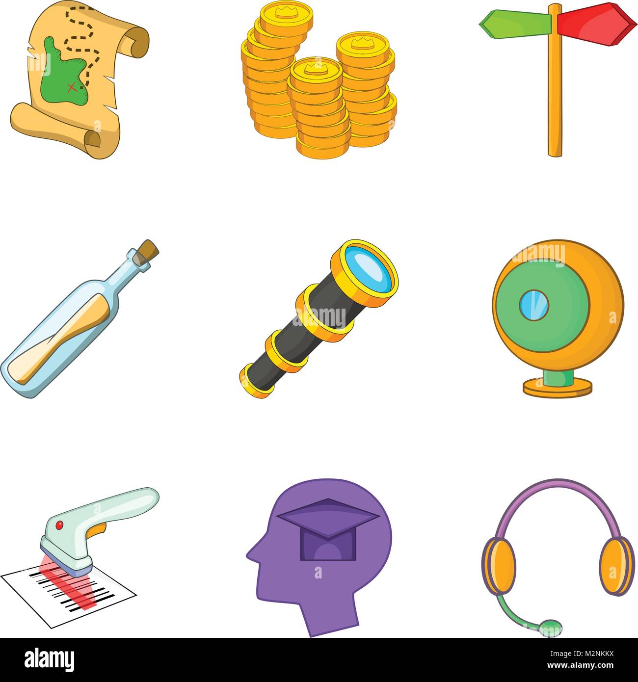 Situation icons set, cartoon style Stock Vector Image & Art - Alamy