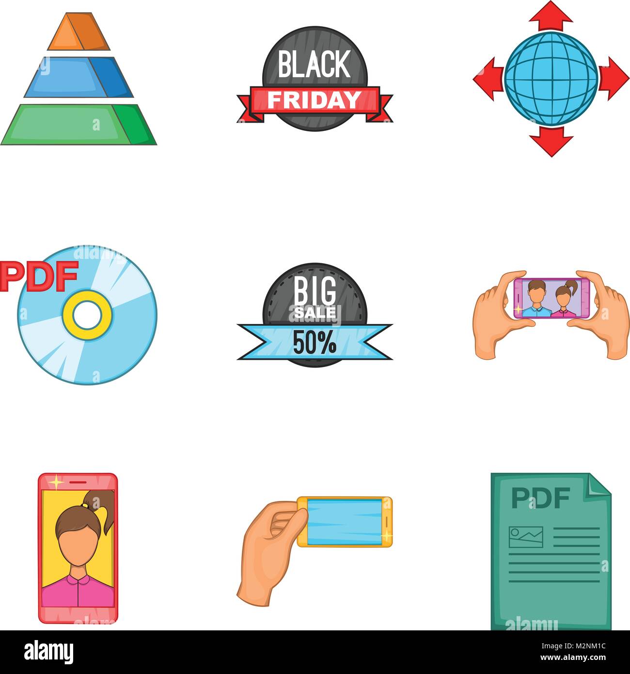 Lan icons set, cartoon style Stock Vector Image & Art - Alamy