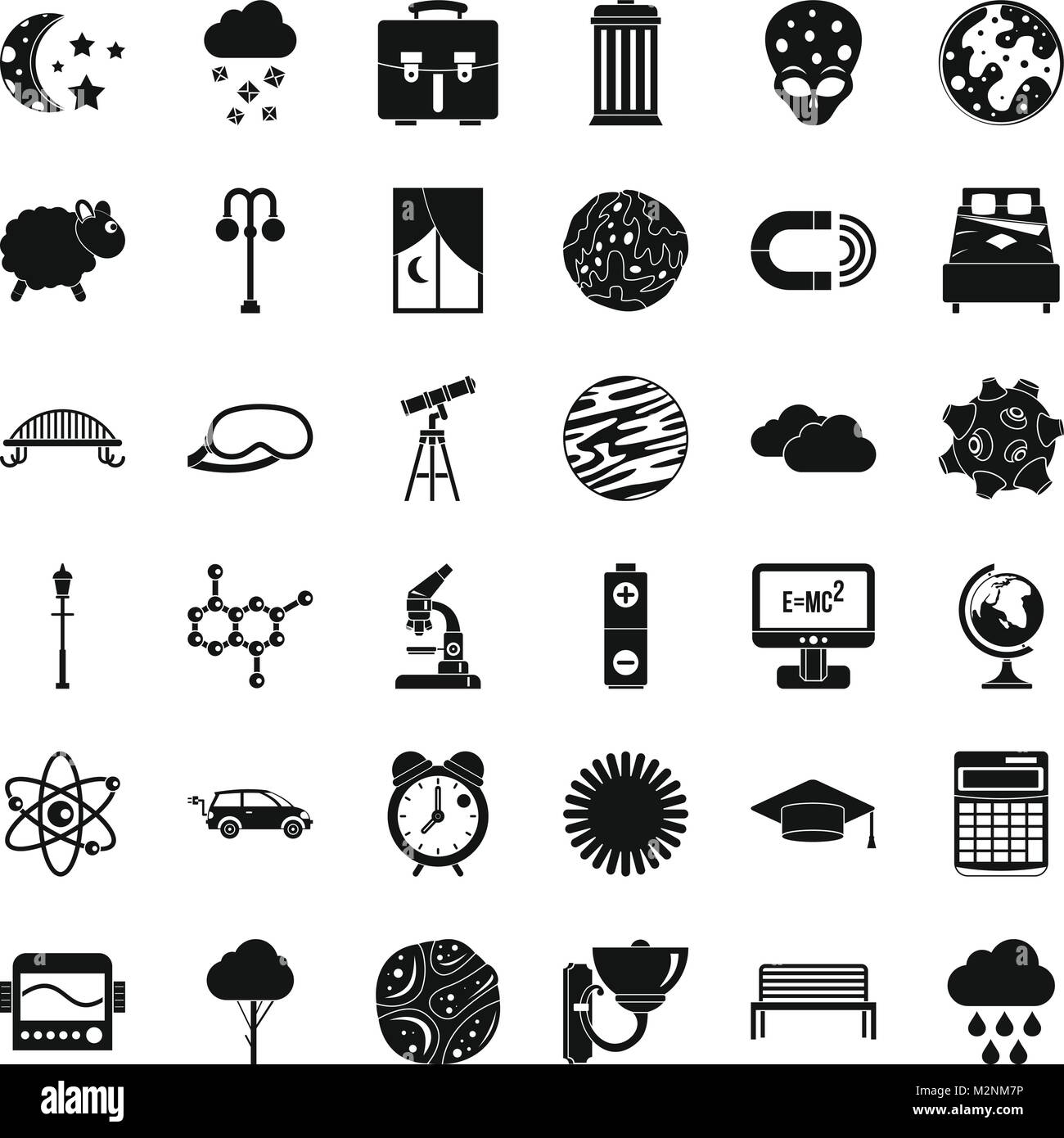 Open space icons set, simple style Stock Vector Image & Art - Alamy