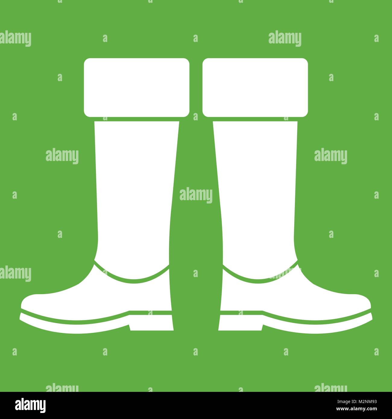 Rubber boots icon green Stock Vector Image & Art - Alamy