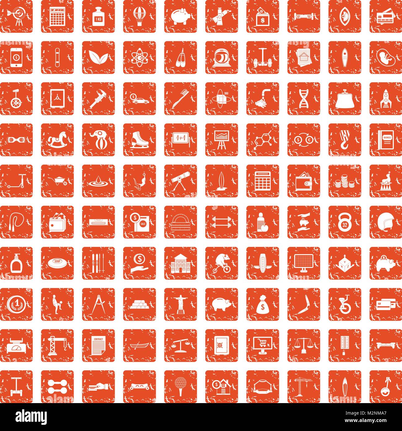 100 balance icons set grunge orange Stock Vector Image & Art - Alamy
