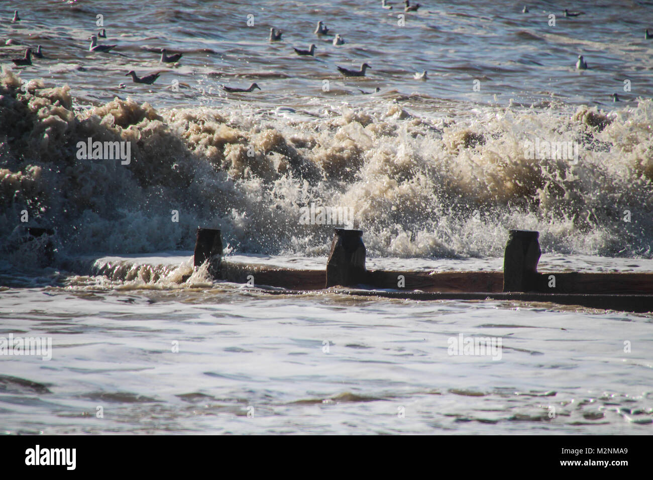 Beach and storm Stock Photo - Alamy