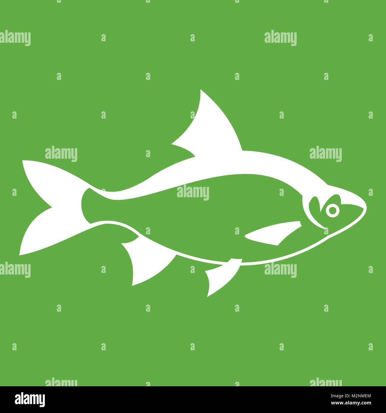 River fish icon green Stock Vector Image & Art - Alamy