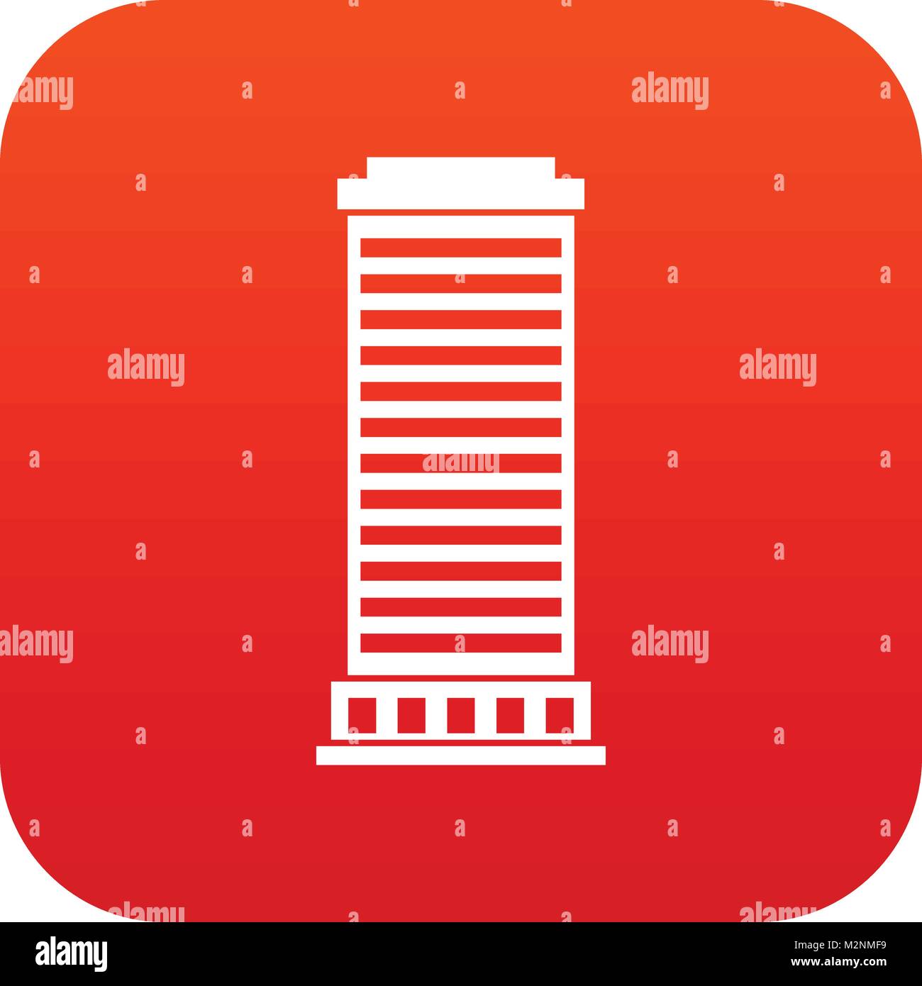 Column icon digital red Stock Vector Image & Art - Alamy