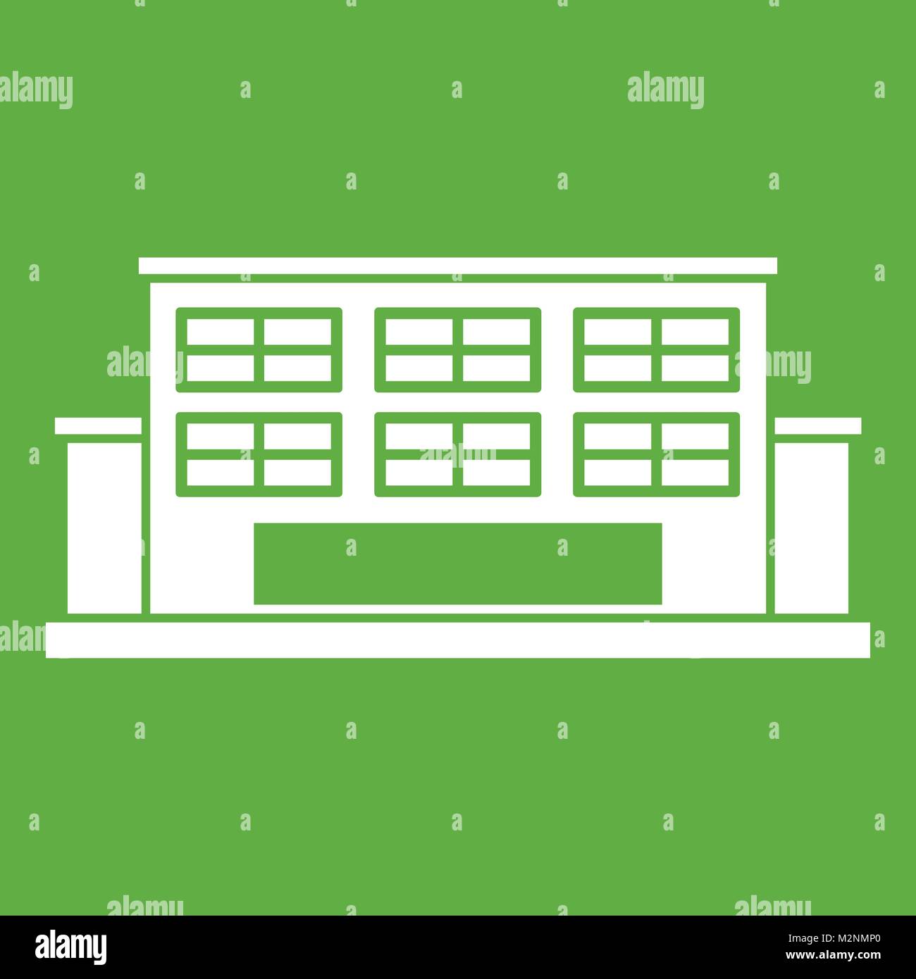 Industrial building icon green Stock Vector Image & Art - Alamy