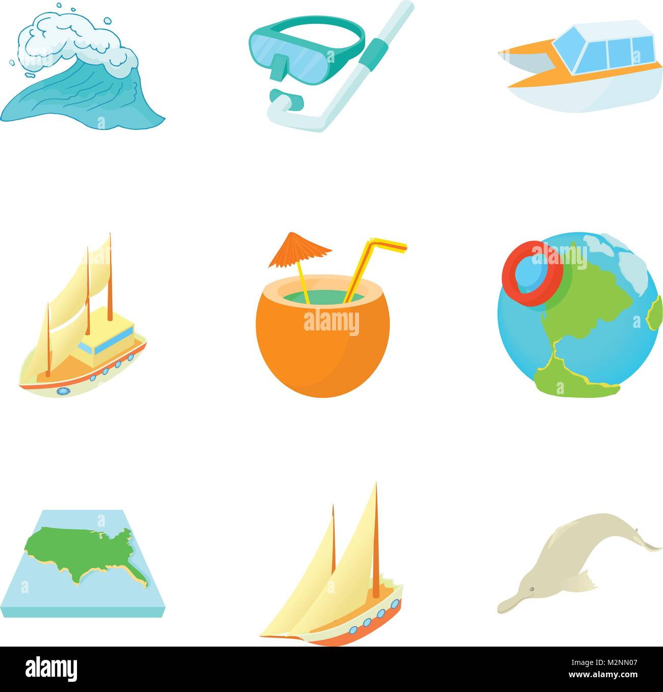 Sea practice icons set, cartoon style Stock Vector Image & Art - Alamy Sea practice icons set, cartoon style Stock Vector Image & Art - Alamy