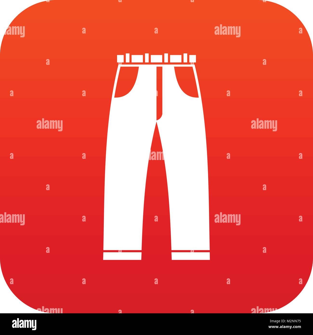 Jeans icon digital red Stock Vector Image & Art - Alamy