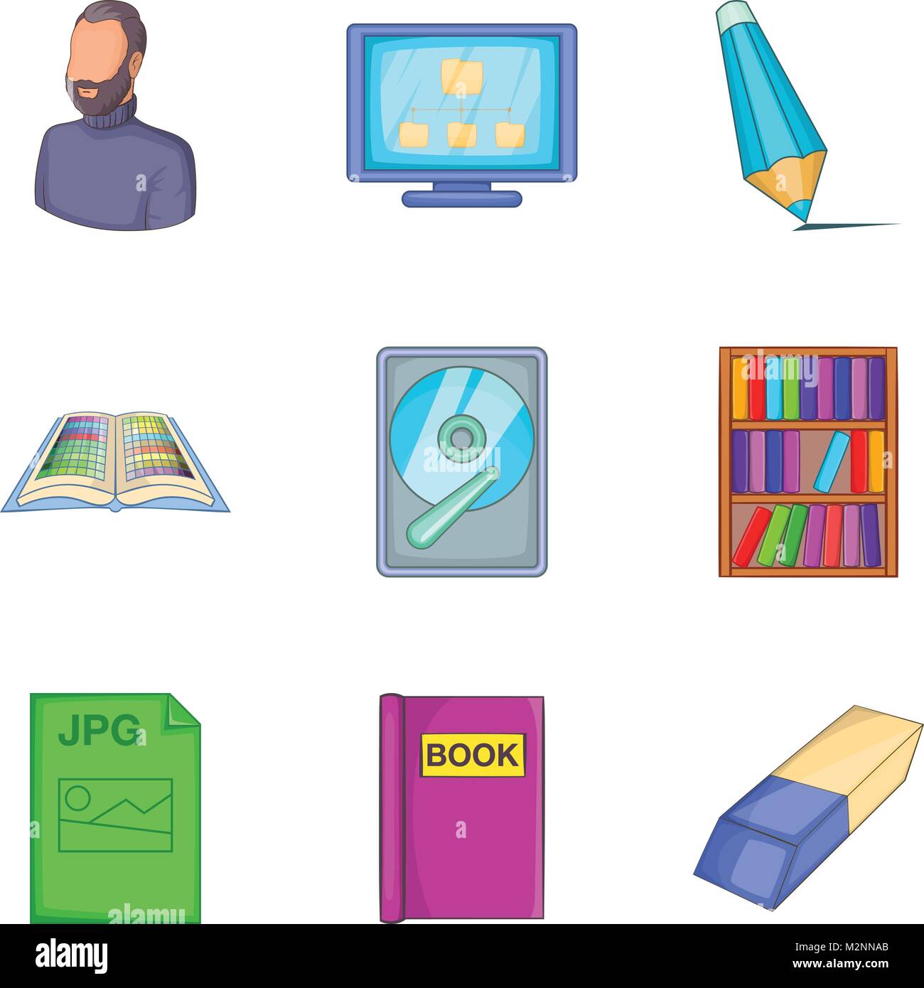 Civil servant icons set, cartoon style Stock Vector Image & Art - Alamy