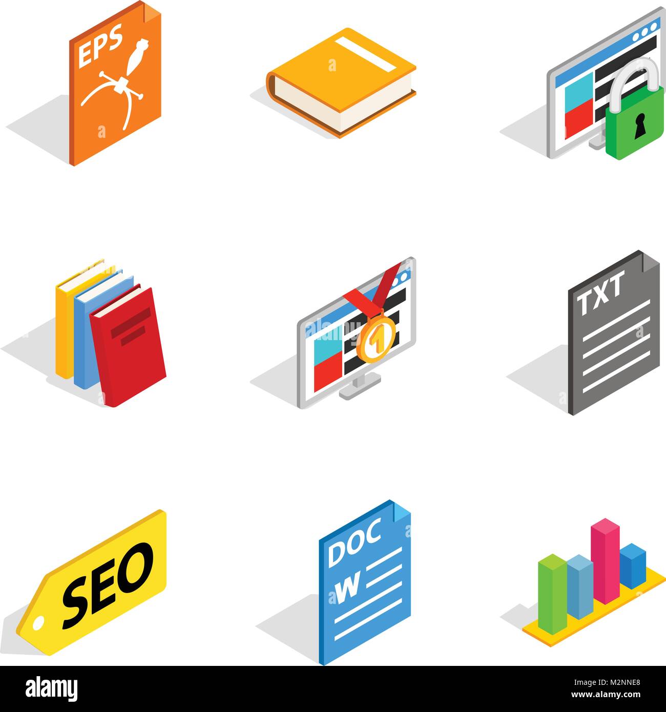 Government official icons set, isometric style Stock Vector Image & Art ...