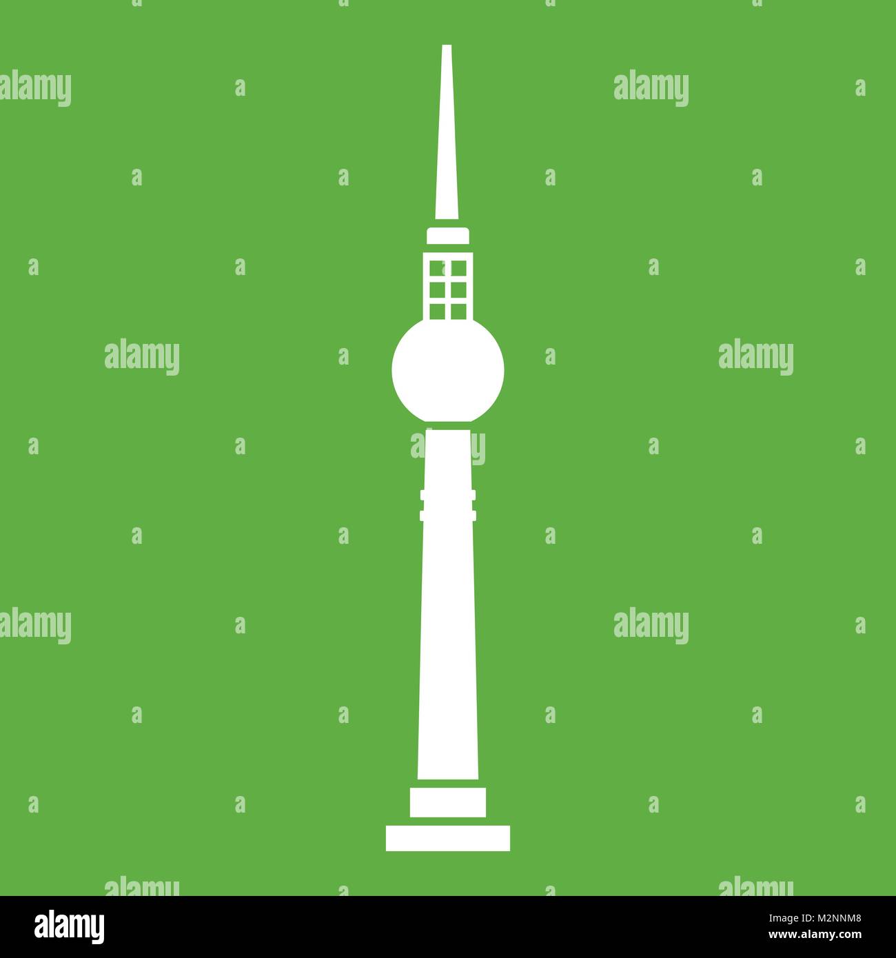 Tower icon green Stock Vector Image & Art - Alamy