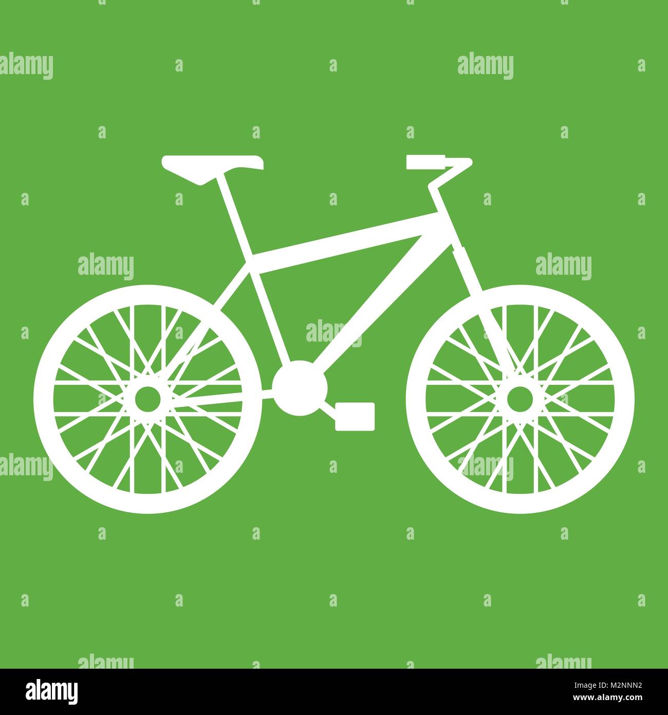 Bike icon green Stock Vector Image & Art - Alamy