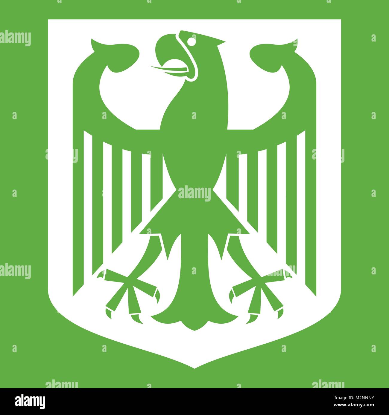 Coat of Arms of Germany icon green Stock Vector Image & Art - Alamy