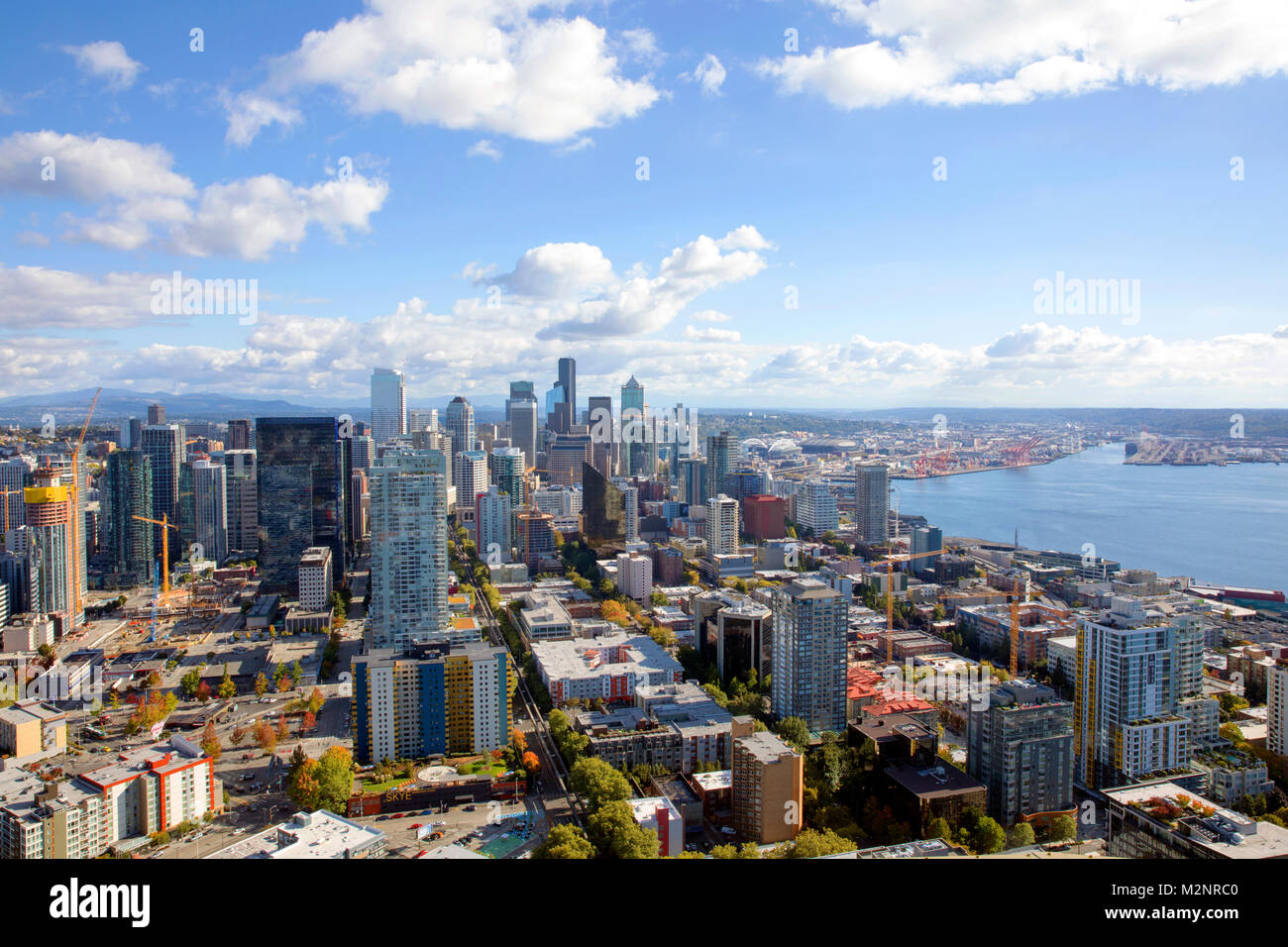 View of Seattle from Space Needle Stock Photo - Alamy