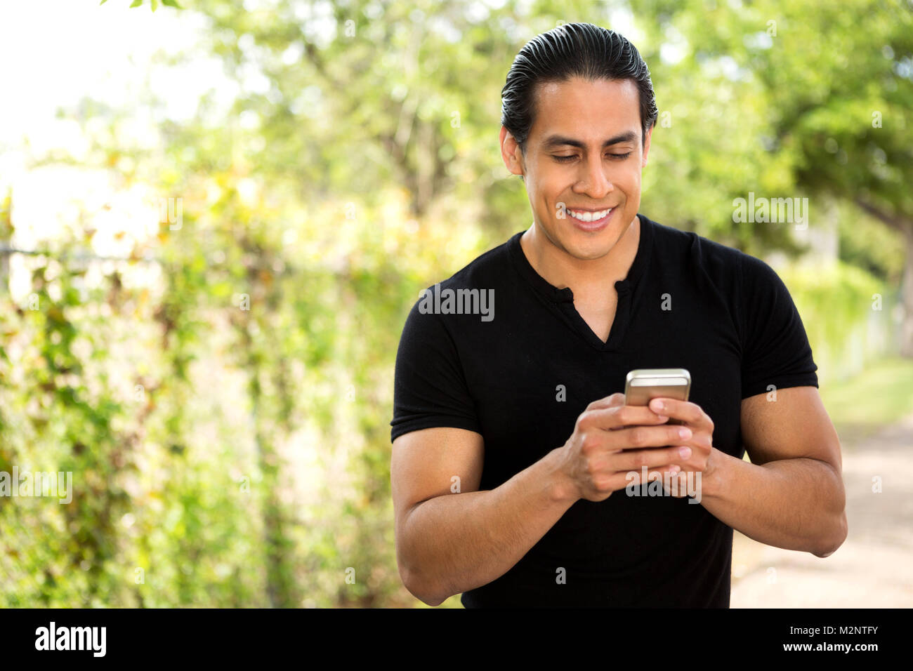 Handsome Hispanic Man Stock Photo - Alamy