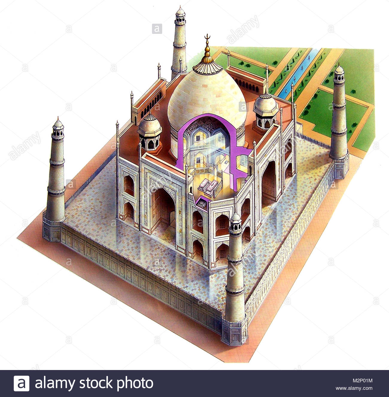 Illustration Taj Mahal Stock Photos & Illustration Taj Mahal Stock ...