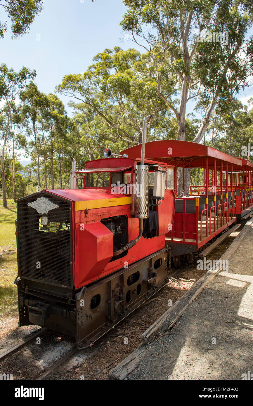 Ida Bay Heritage Train, Ida Bay, Tasmania, Australia Stock Photo - Alamy
