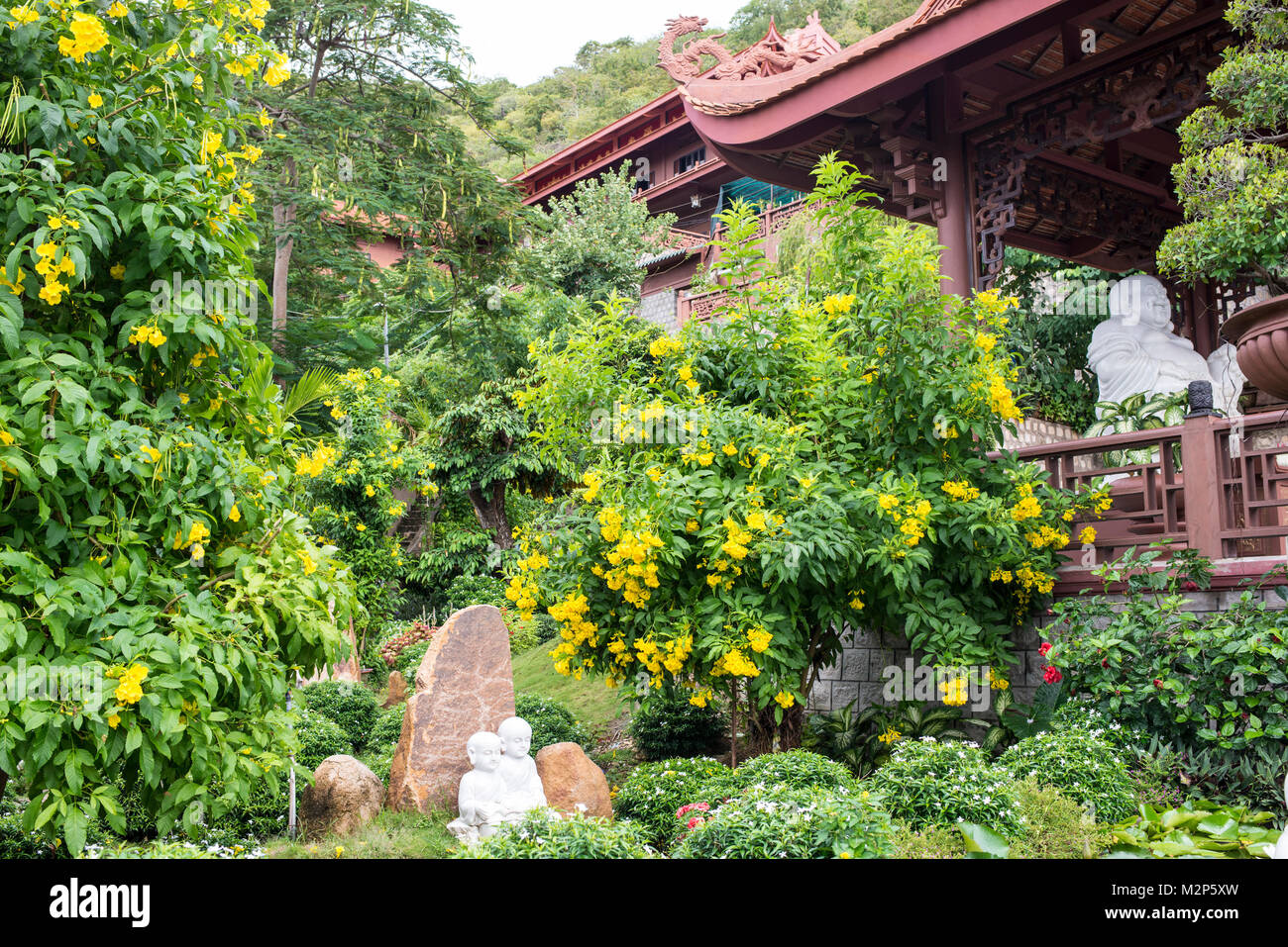 Buddhist temple, Mekong Delta, Vietnam Stock Photo - Alamy