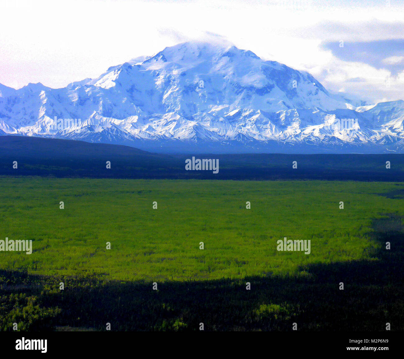 Denali in spring Stock Photo - Alamy