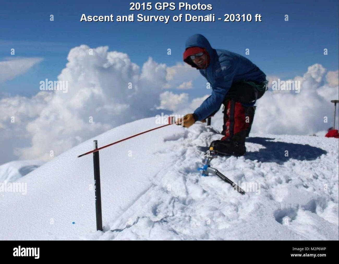 GPS survey in National park Stock Photo - Alamy