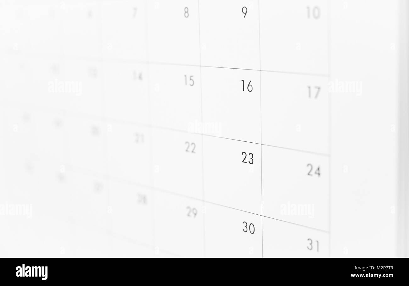 Monthly calendar hi-res stock photography and images - Alamy