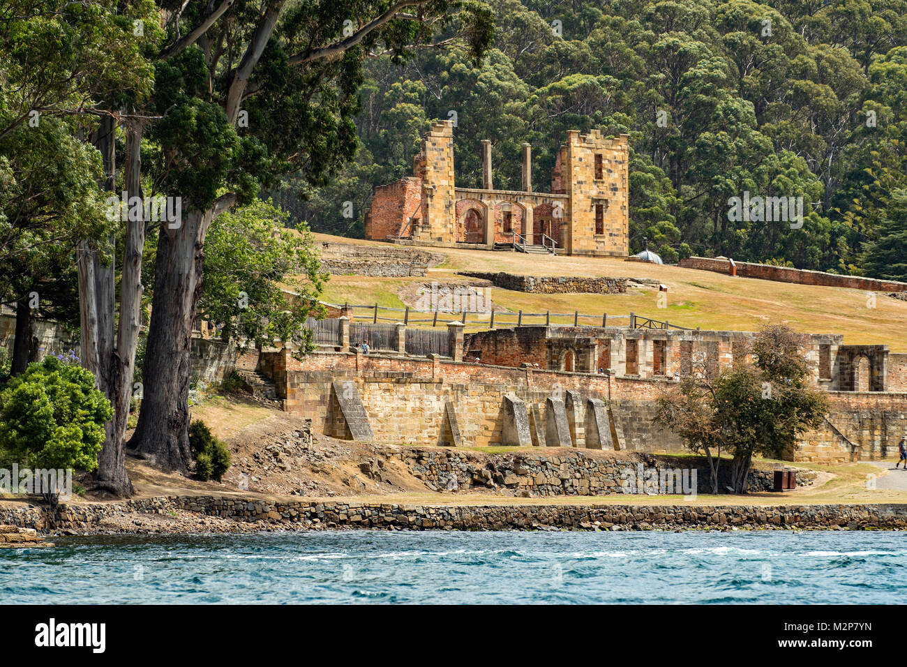 The Hospital and Ruins at Port Arthur, Tasmania, Australia Stock Photo ...