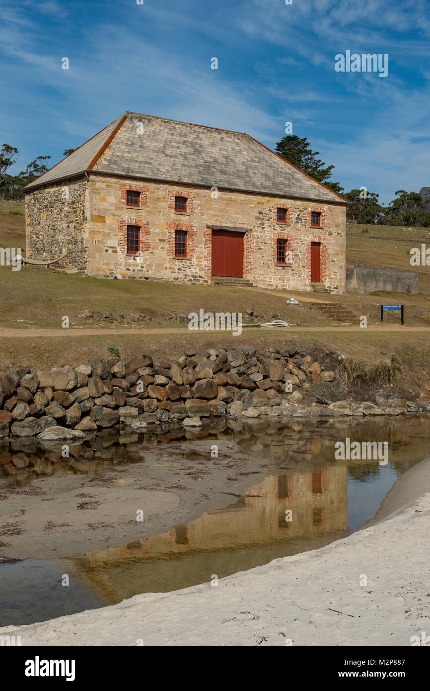 Commissariat Store, Darlington, Maria Island, Tasmania, Australia Stock ...