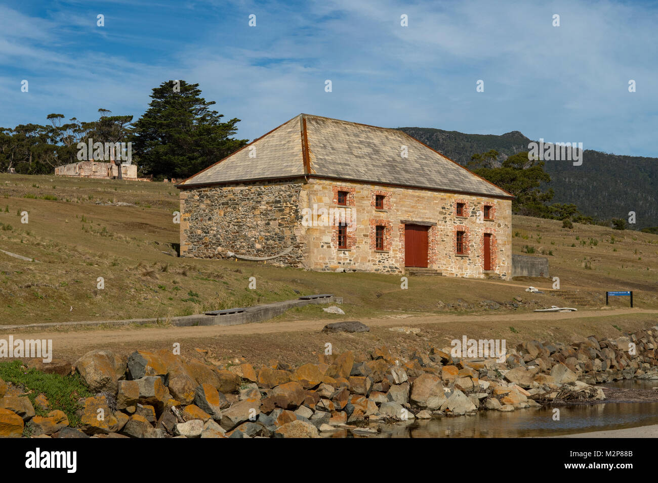 Commissariat Store, Darlington, Maria Island, Tasmania, Australia Stock ...