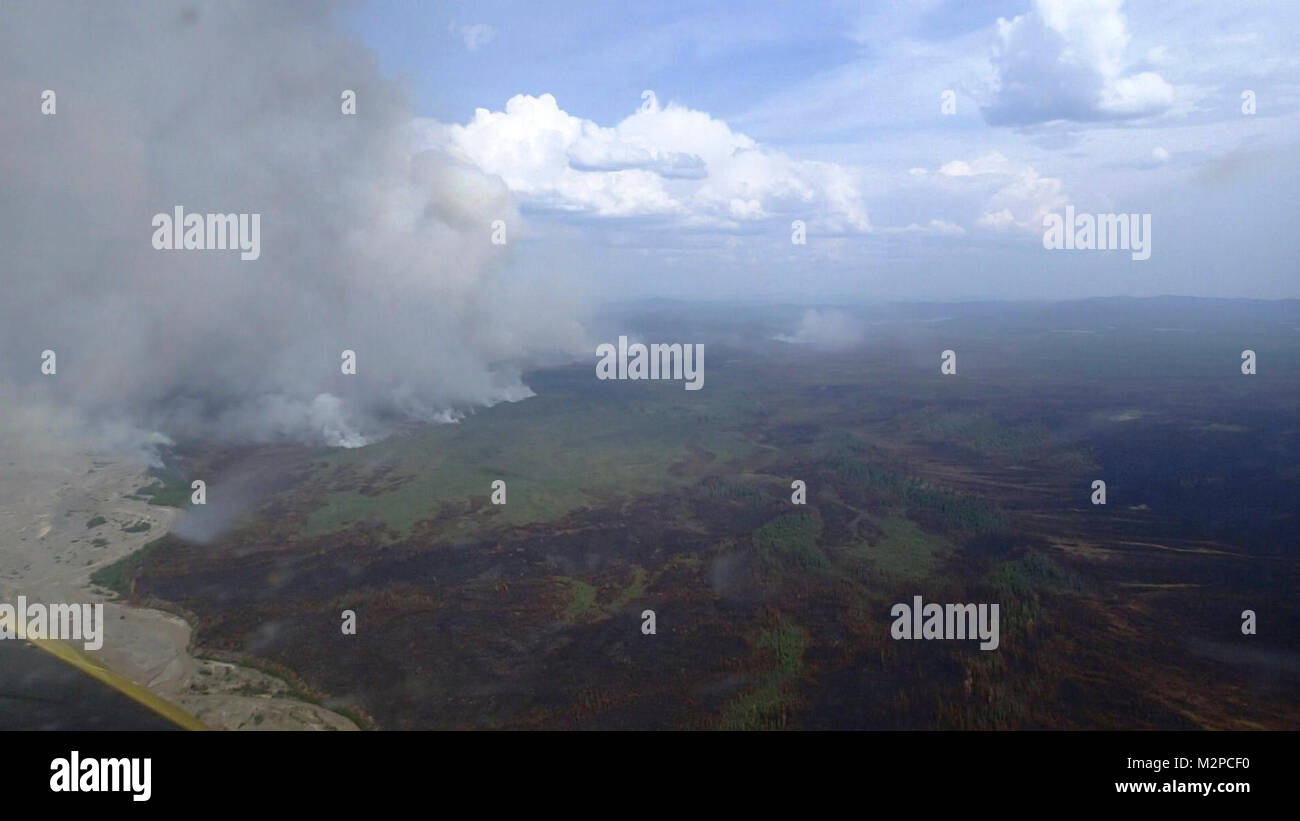 Chisana River Fire Stock Photo - Alamy