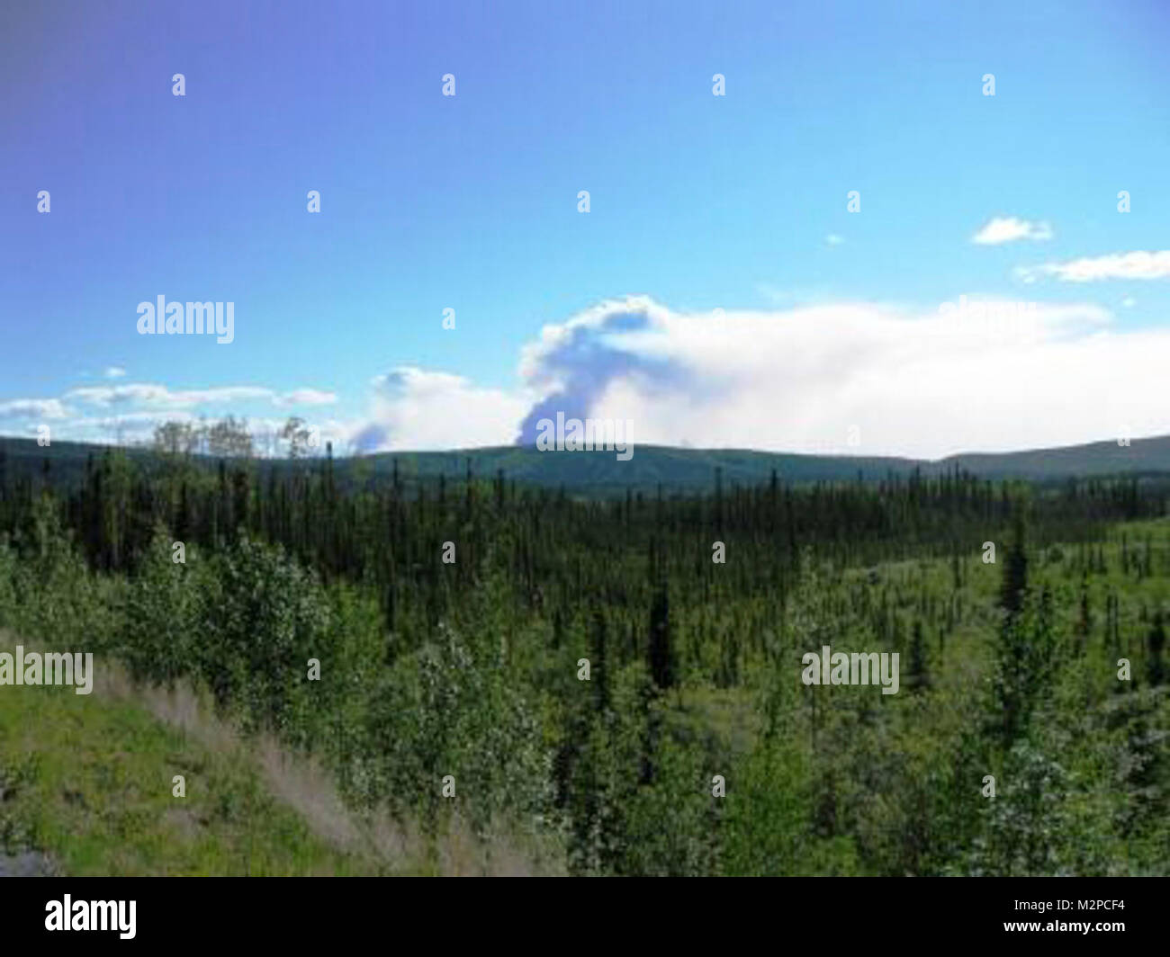 Chisana River Fire Stock Photo - Alamy