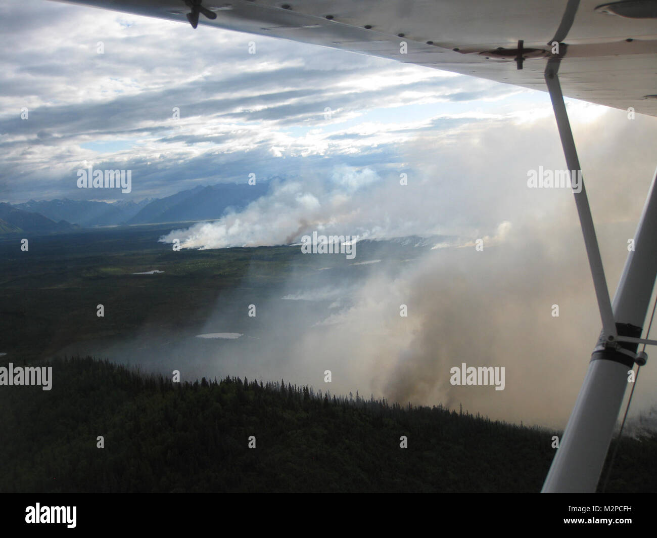 Chisana River Fire, FWS Stock Photo - Alamy