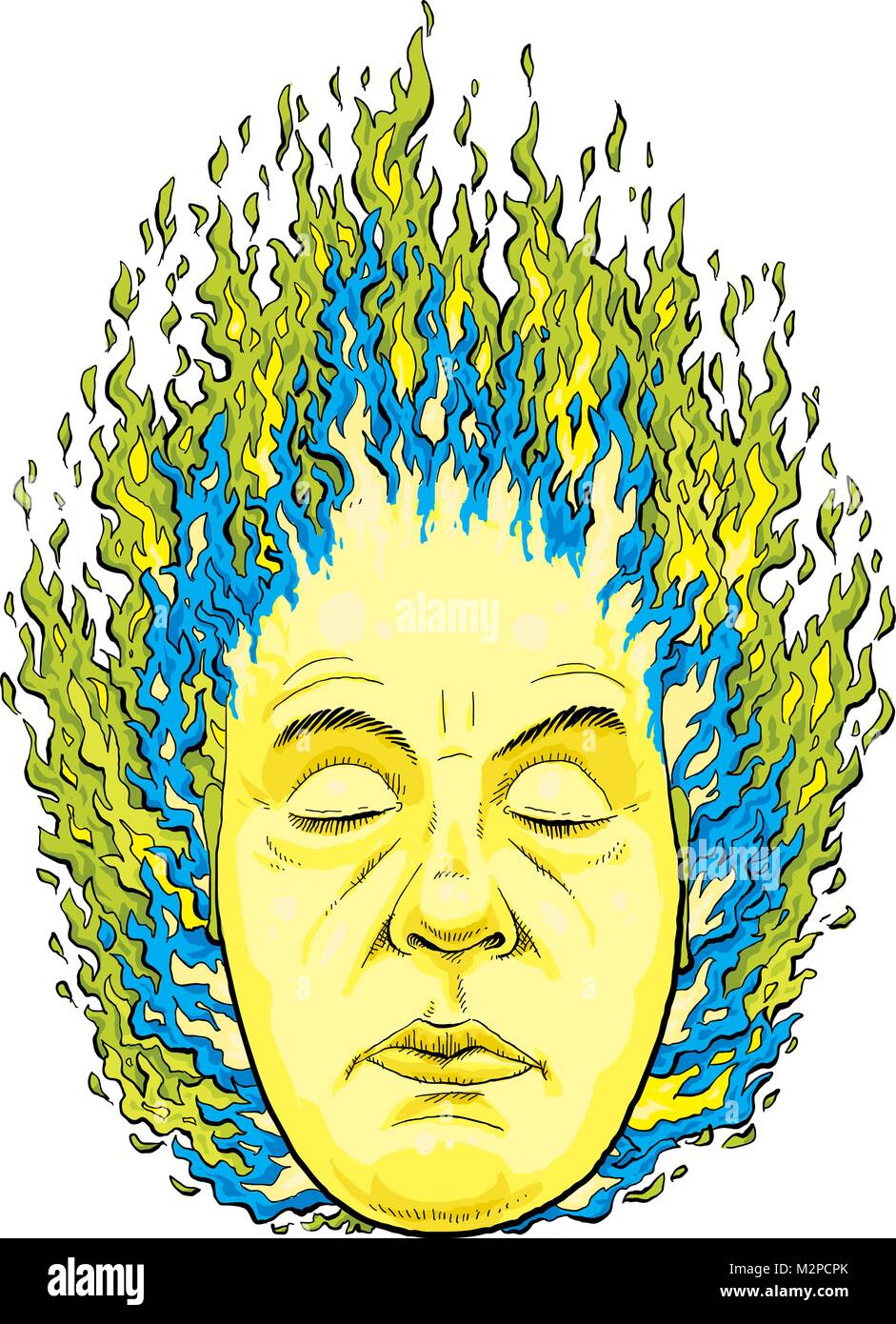 Face illusion hi-res stock photography and images - Alamy