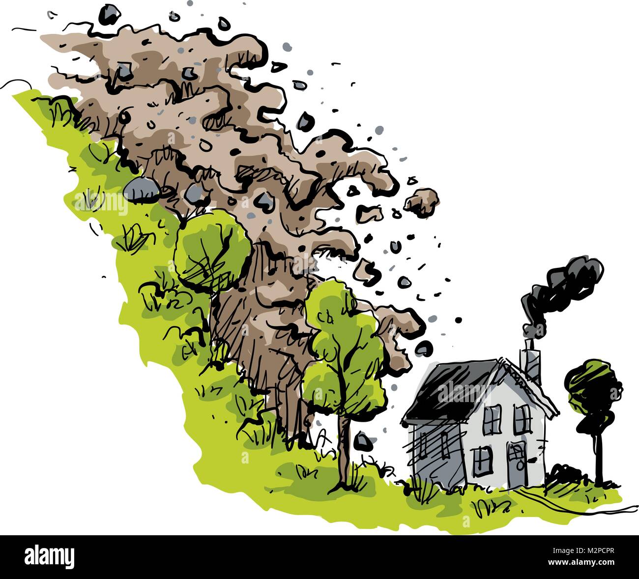 Sudden disaster Stock Vector Images - Alamy