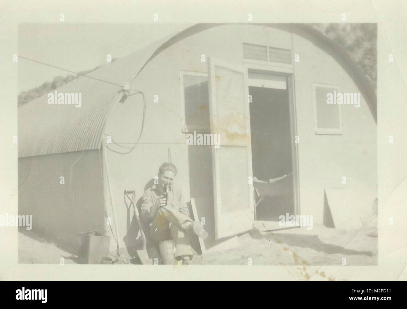 Clint Goodwin. Historic vintage black and white photograph Stock Photo ...