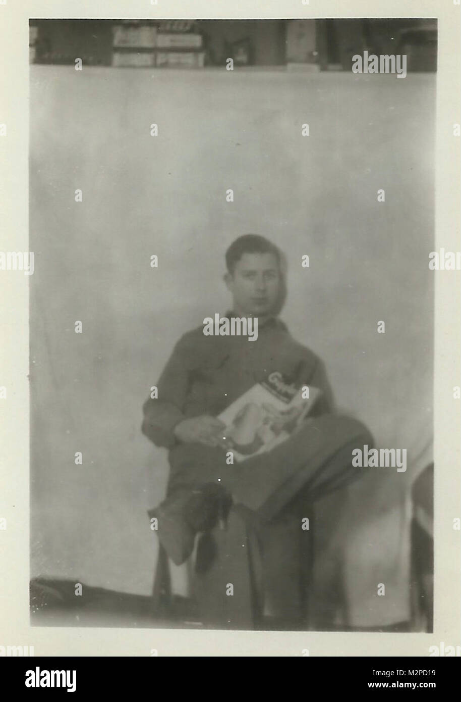 Clint Goodwin. Historic vintage black and white photograph Stock Photo ...