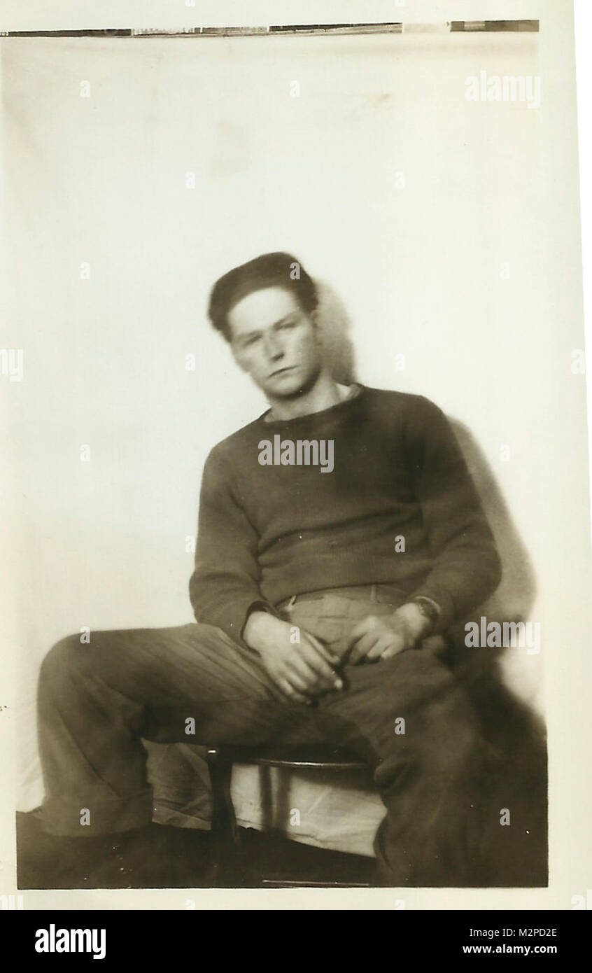 Clint Goodwin. Historic vintage black and white photograph Stock Photo ...