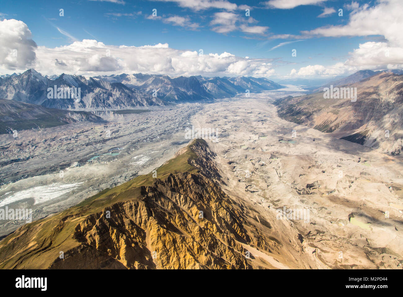 Confluence of the Chitina & Logan glaciers Stock Photo - Alamy