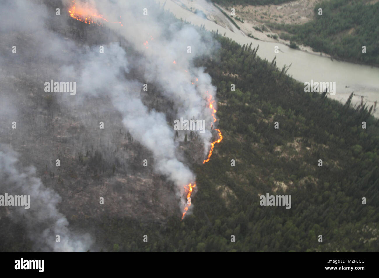 Currant Creek Fire, Lake Clark NP Stock Photo - Alamy