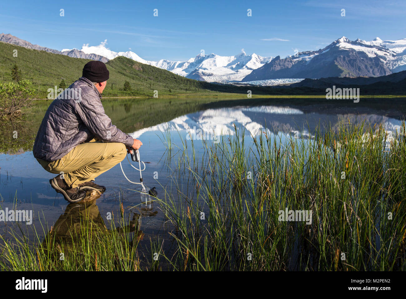 Filtering Water at Lake Stock Photo - Alamy