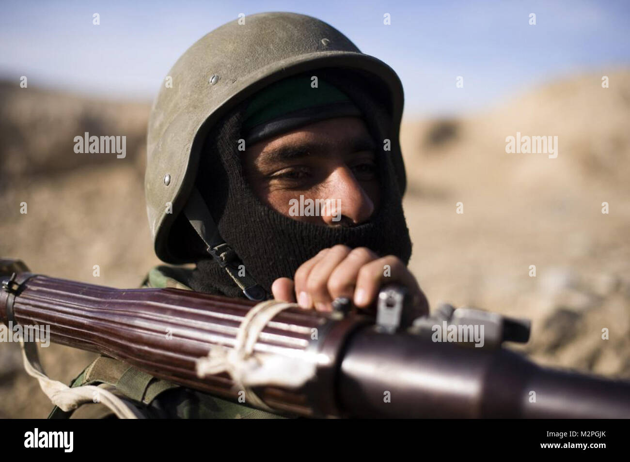 Afghan National Army soldier by Georgia National Guard Stock Photo - Alamy