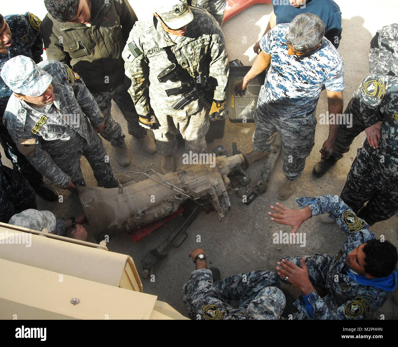 Staff Sgt Christopher Eklund, center, with G Company, 1st Battalion ...